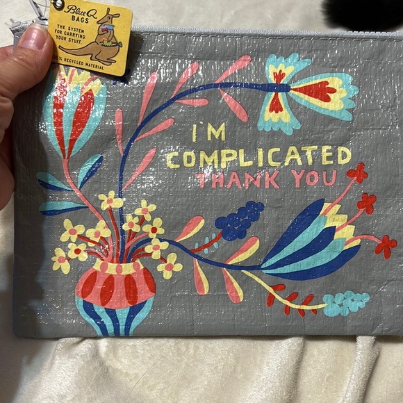 Blue Q | Bags | Blue Q Im Complicated Thank You Zipper Pouch | Poshmark